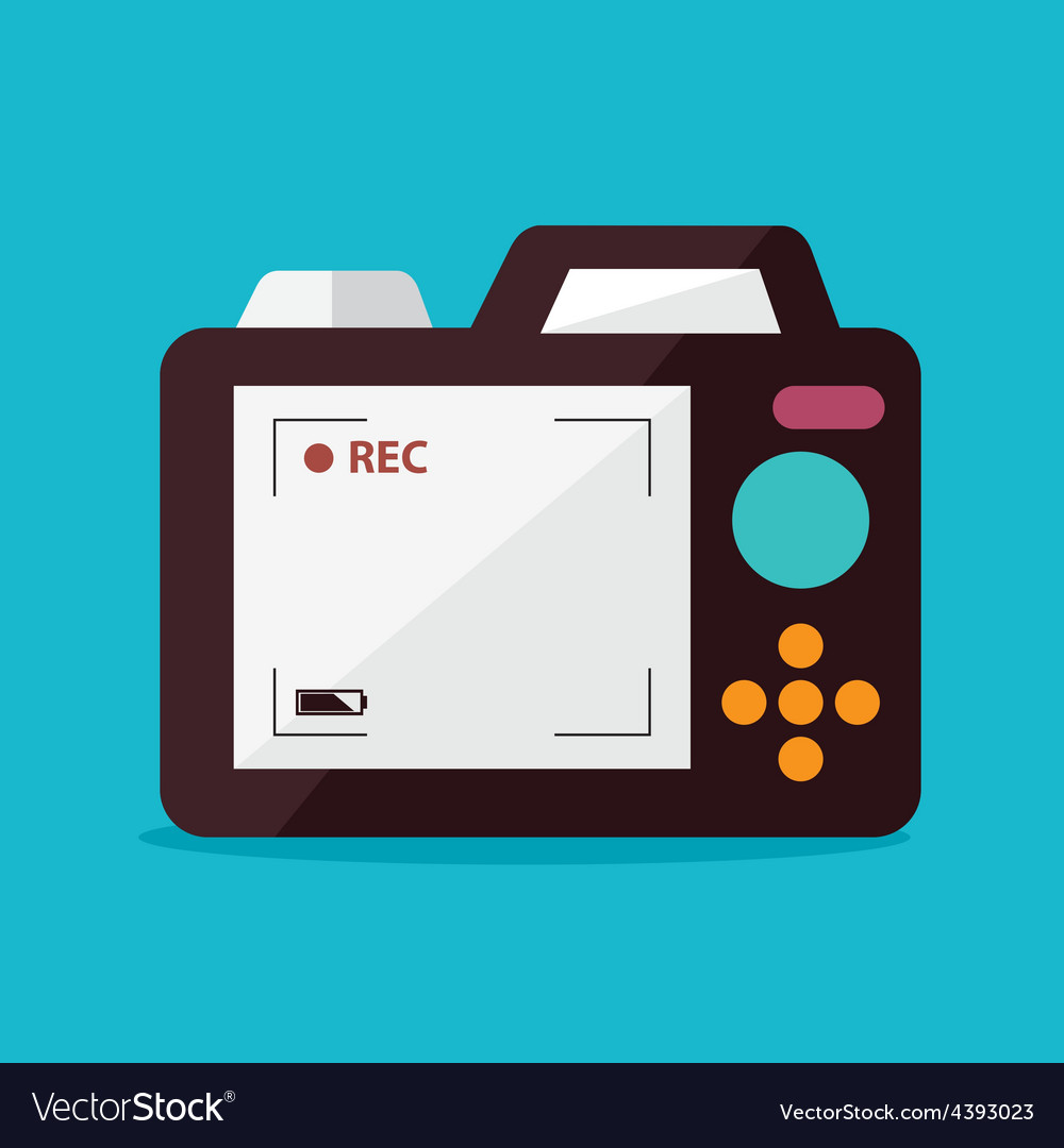Camera design Royalty Free Vector Image - VectorStock