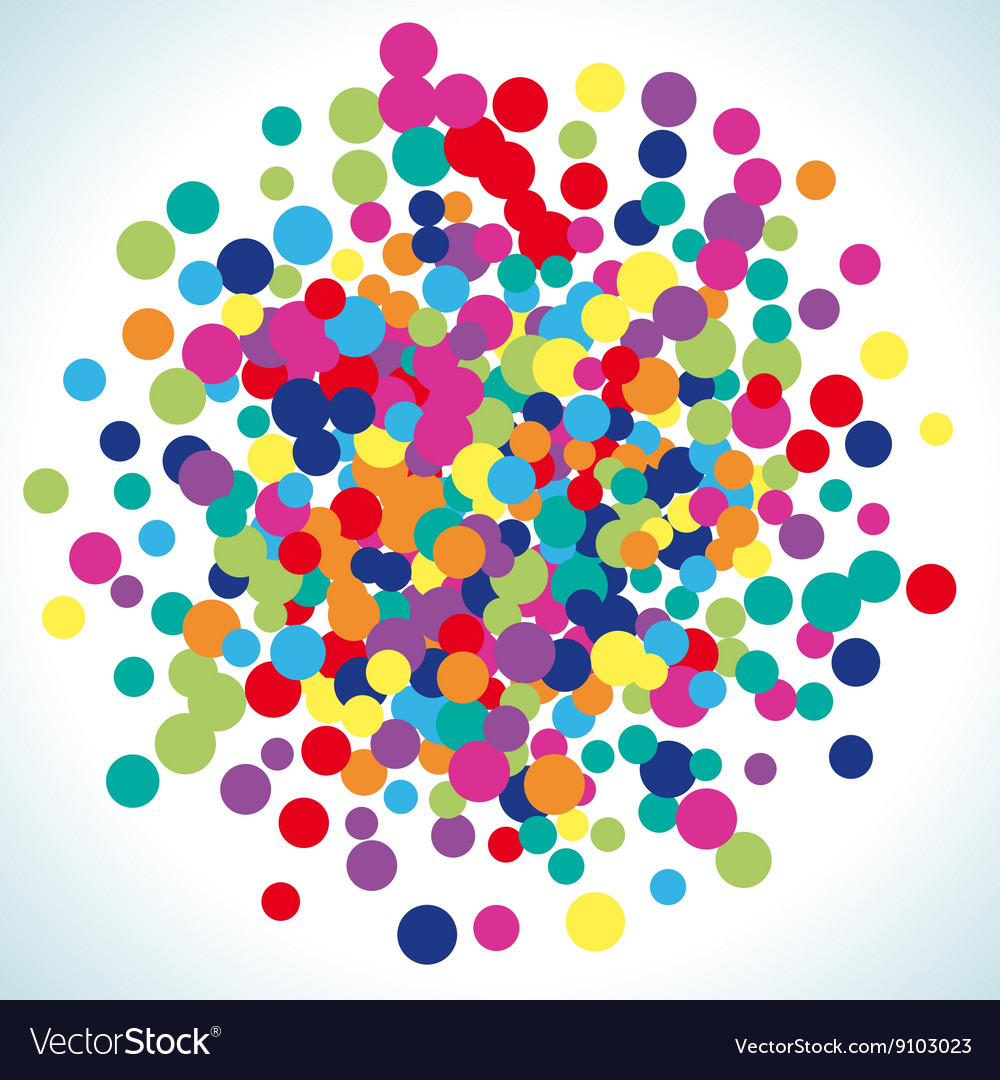 Colorful abstract dot background Royalty Free Vector Image