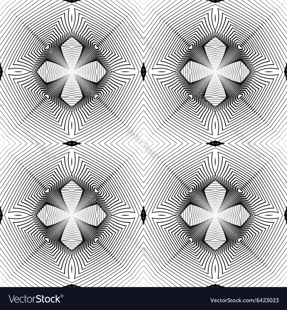 Design seamless monochrome geometric pattern Vector Image