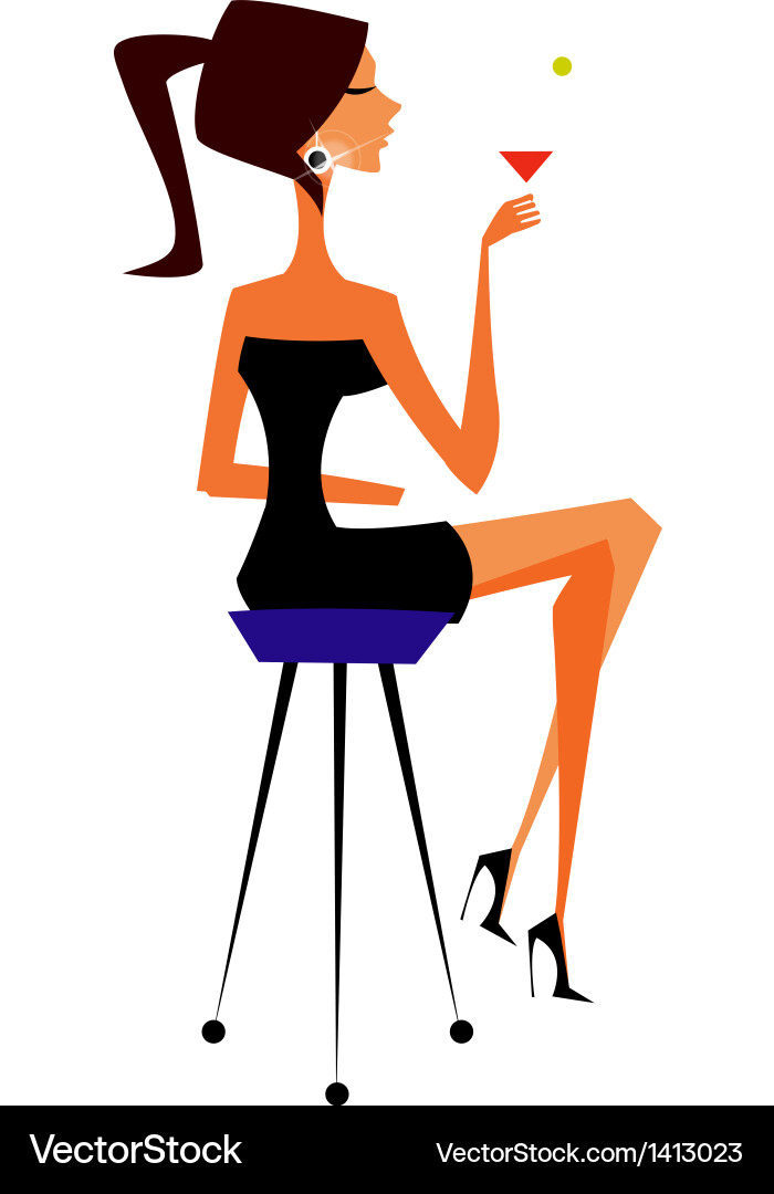 Side view of woman Royalty Free Vector Image - VectorStock