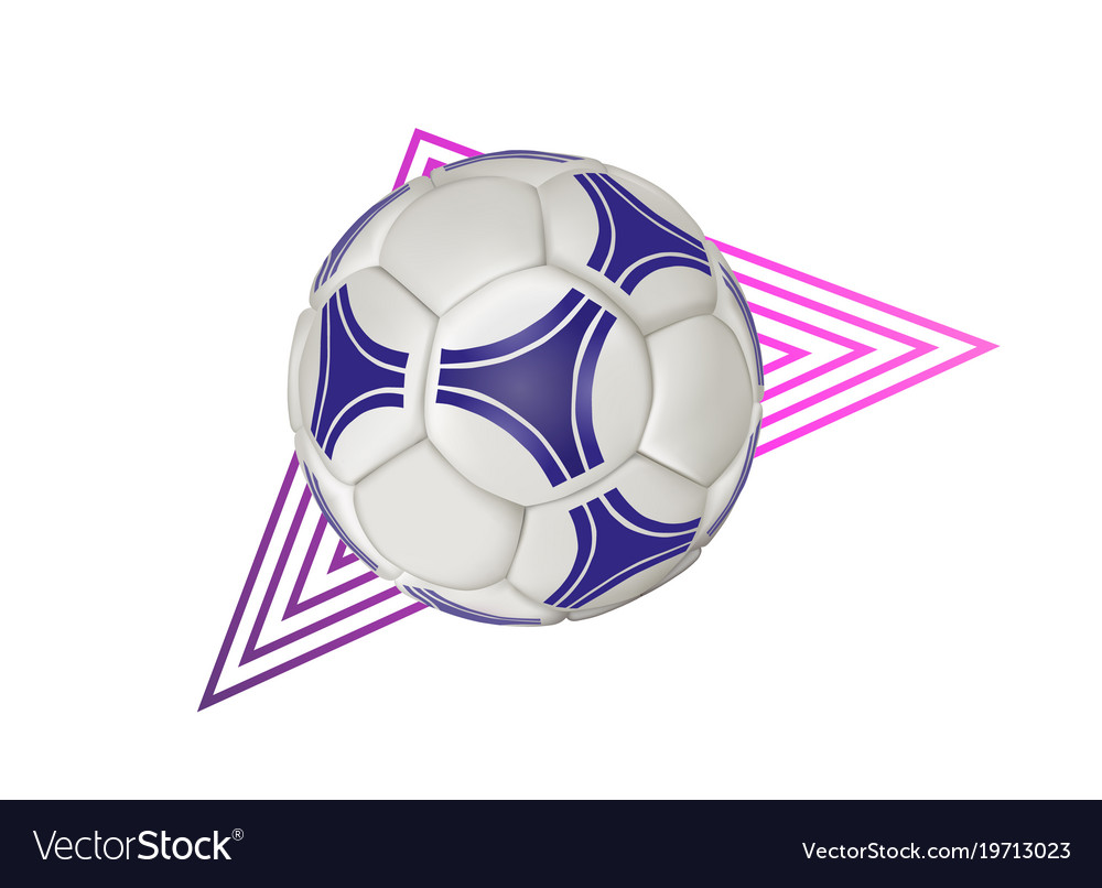 Soccer ball - geometric modern realistic Vector Image