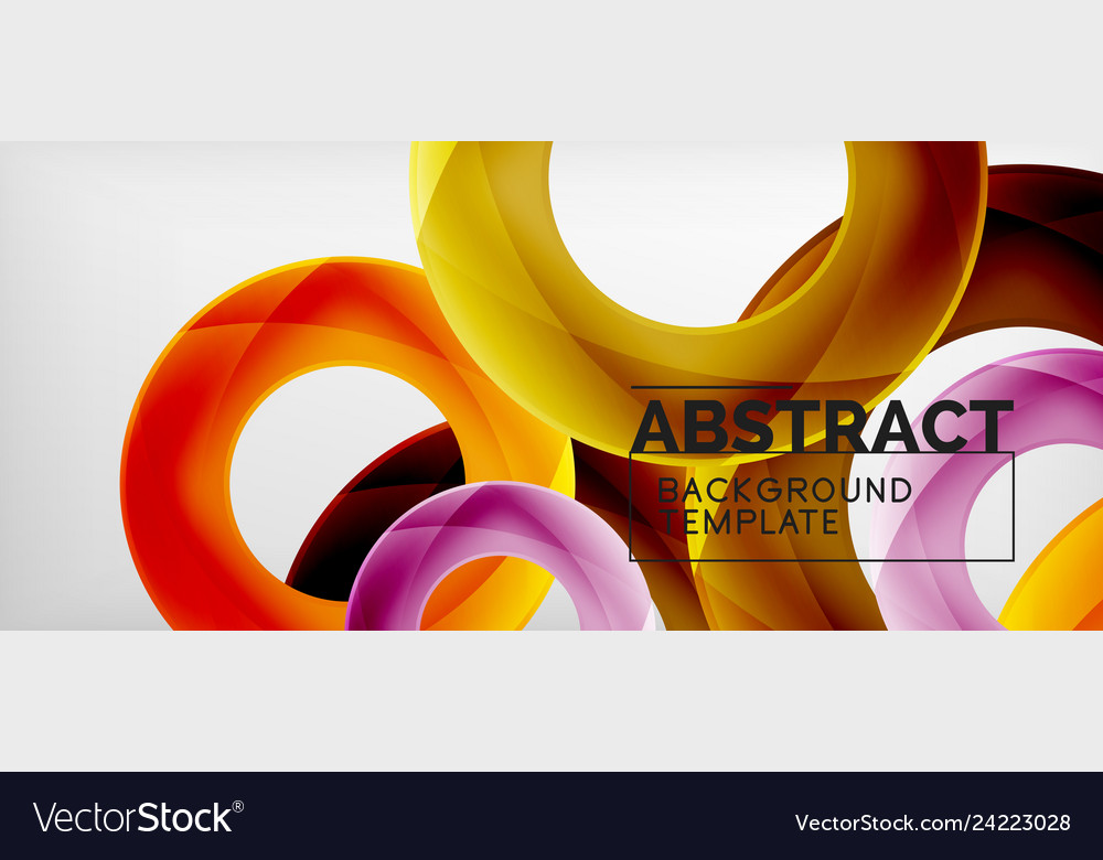 Circles Abstract Background Royalty Free Vector Image
