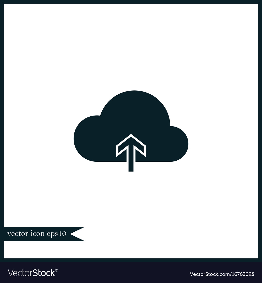 Cloud computing icon simple Royalty Free Vector Image