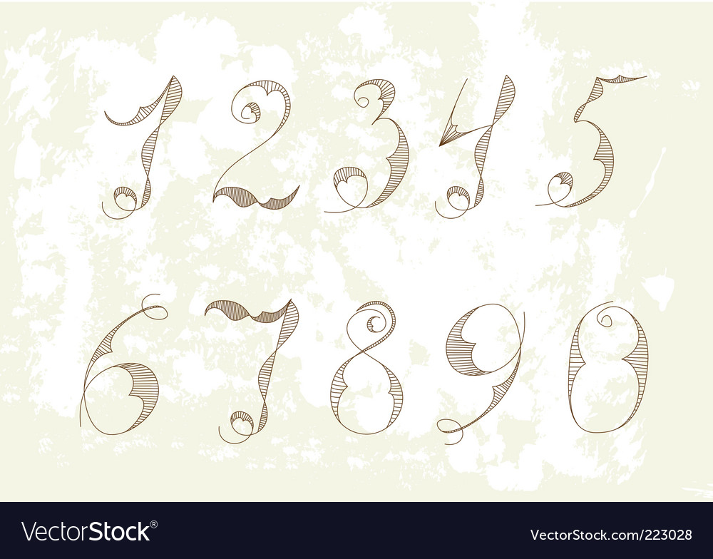 Numbers Royalty Free Vector Image - VectorStock