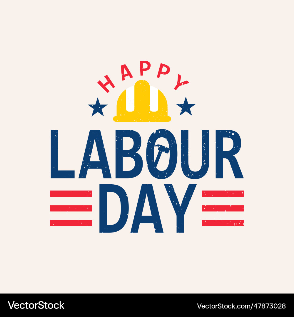 Usa happy labor day Royalty Free Vector Image - VectorStock