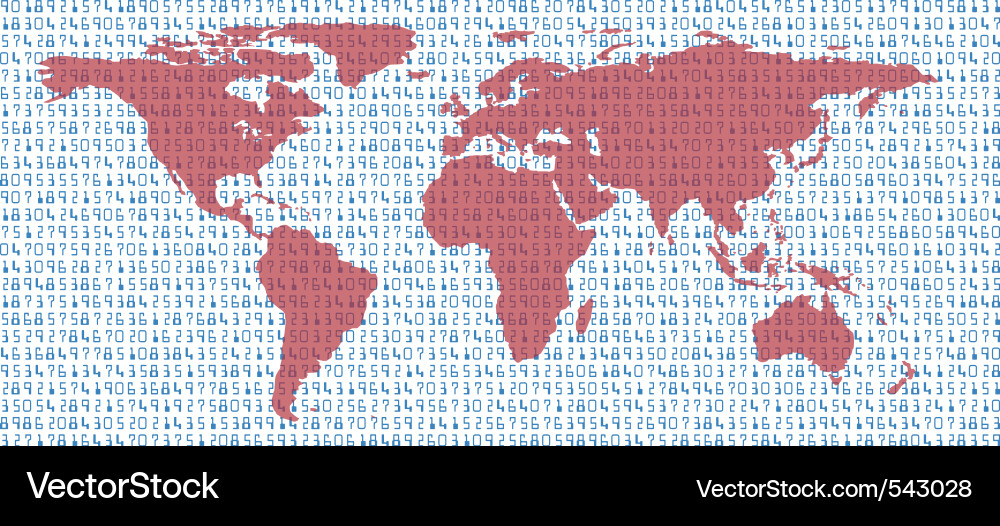 World map Royalty Free Vector Image - VectorStock