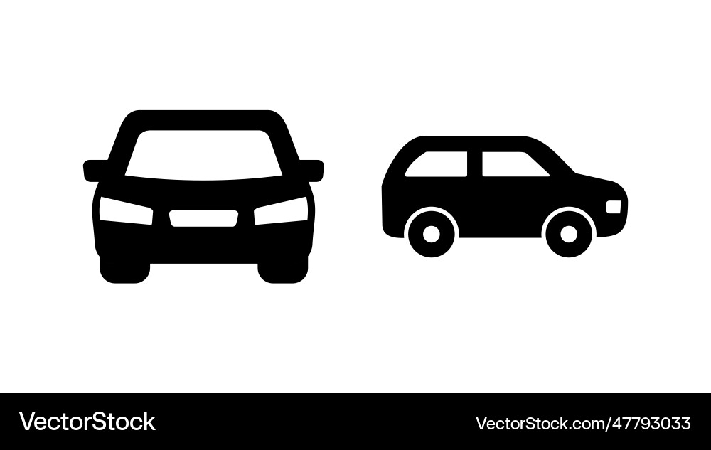 Car icon sign sedan Royalty Free Vector Image - VectorStock