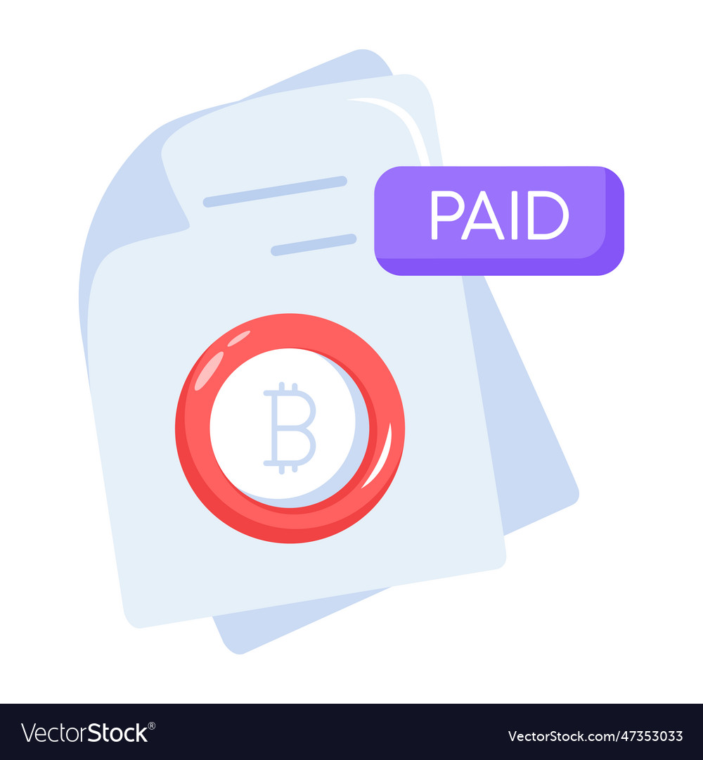 Crypto payment Royalty Free Vector Image - VectorStock
