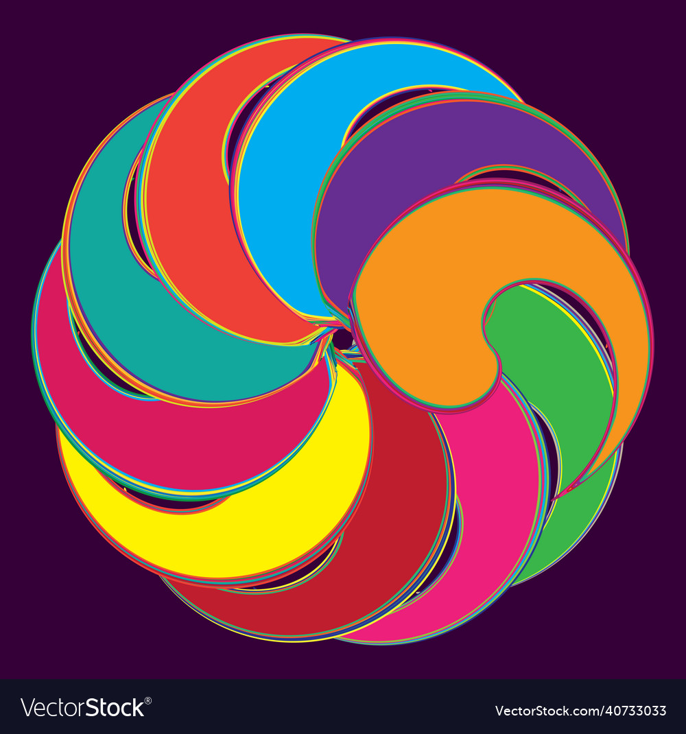 Spiral design element background abstract image Vector Image