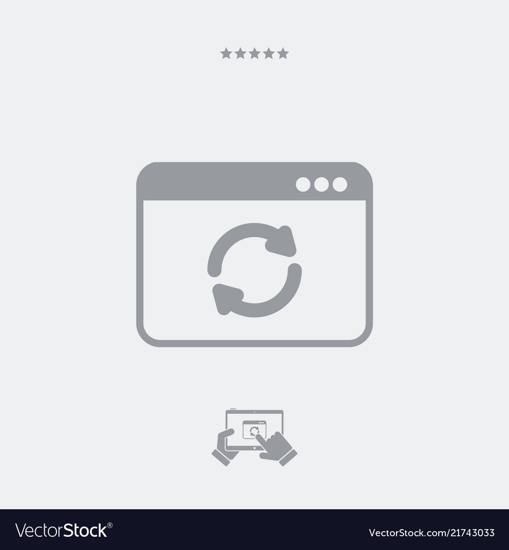 Update icon Royalty Free Vector Image - VectorStock