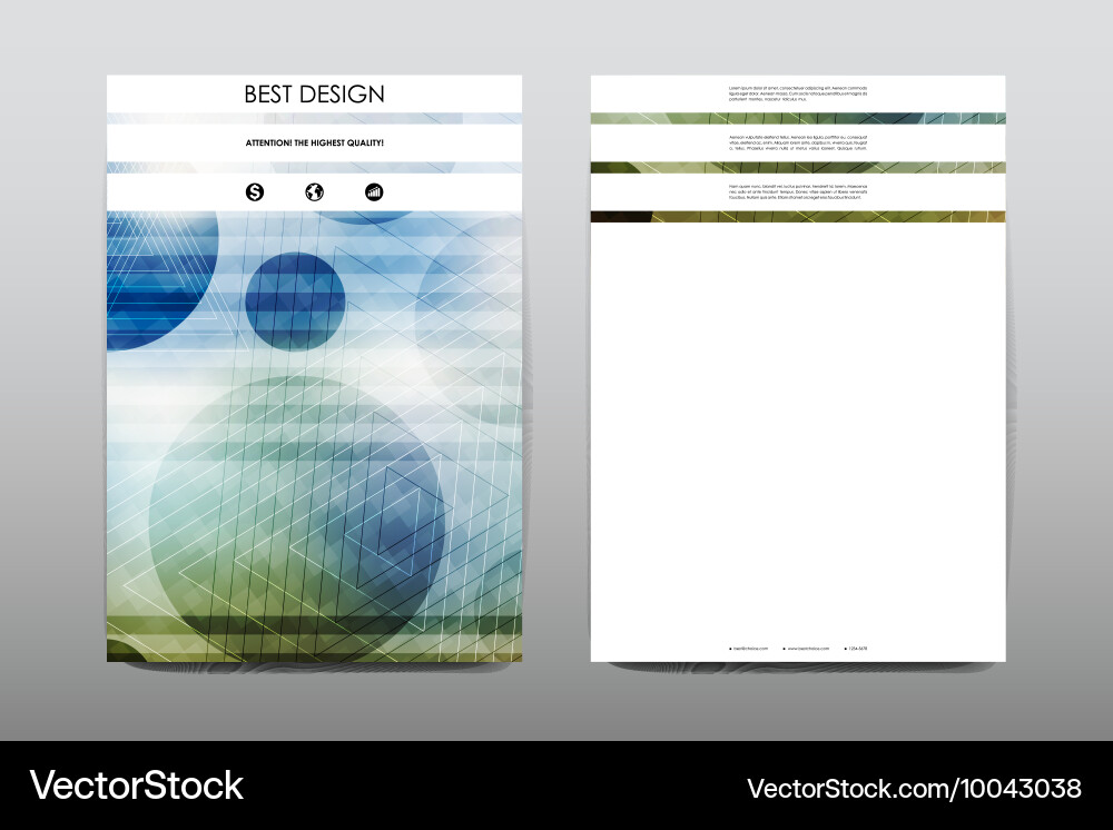 Brochure layout template flyer design Royalty Free Vector