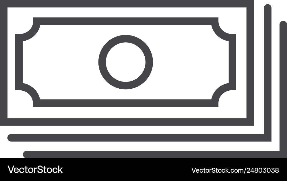 Cash money symbol Royalty Free Vector Image - VectorStock