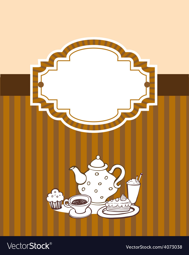 Coffee theme background Royalty Free Vector Image