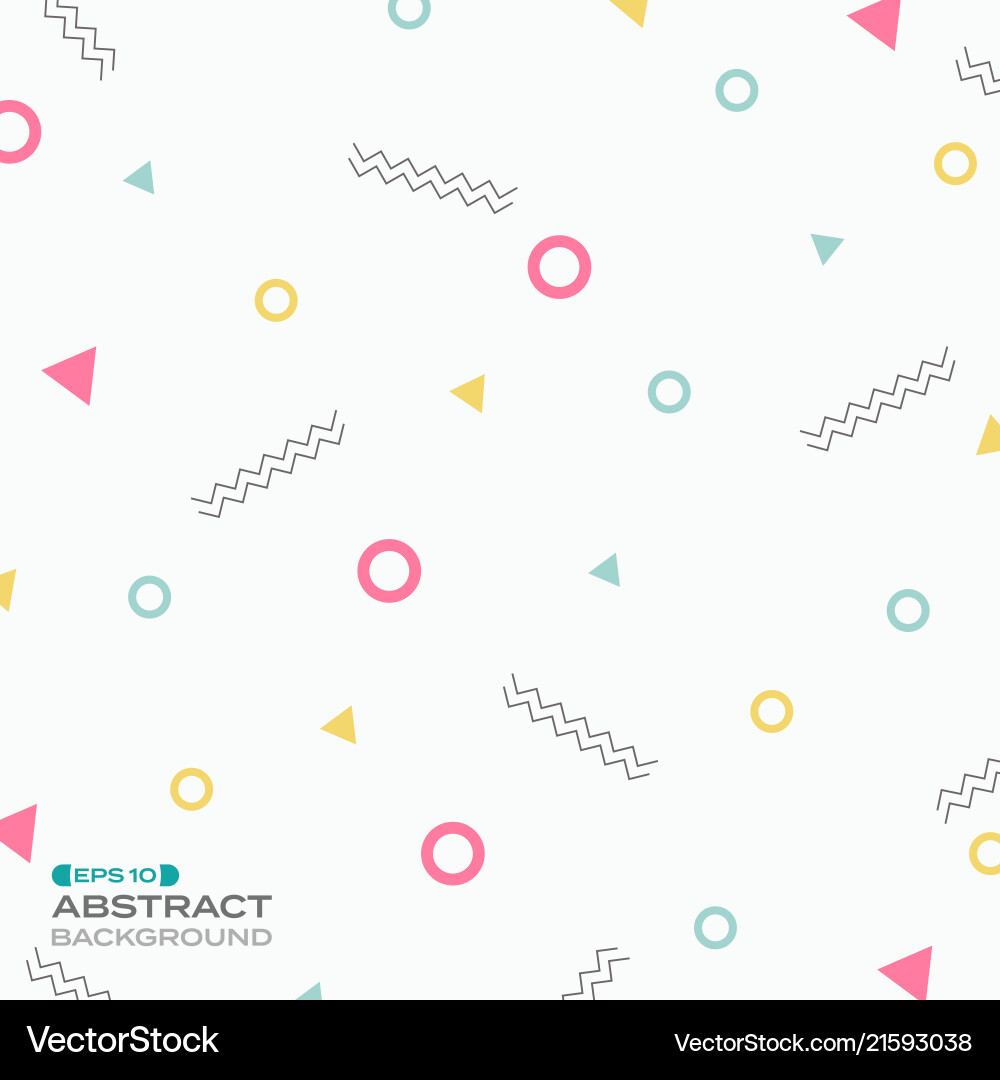 Pattern sweet color geometric style background Vector Image