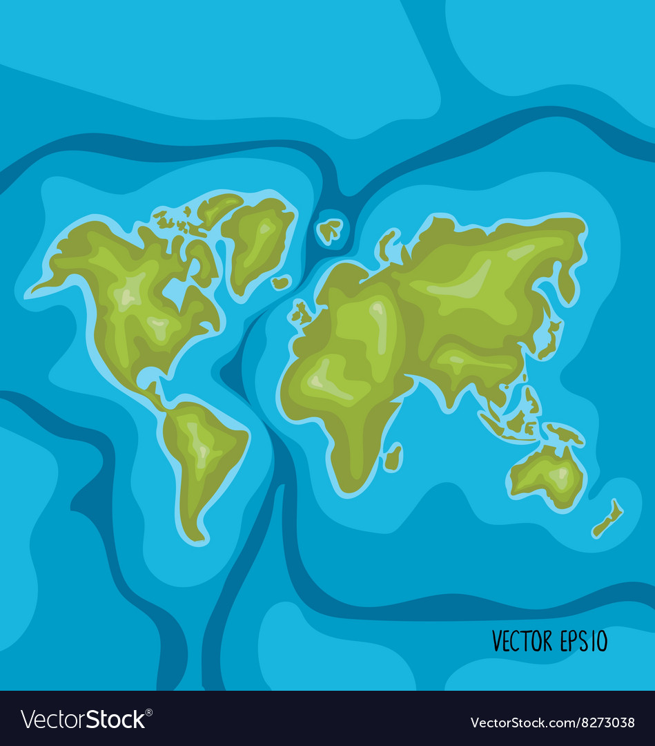 World map Royalty Free Vector Image - VectorStock