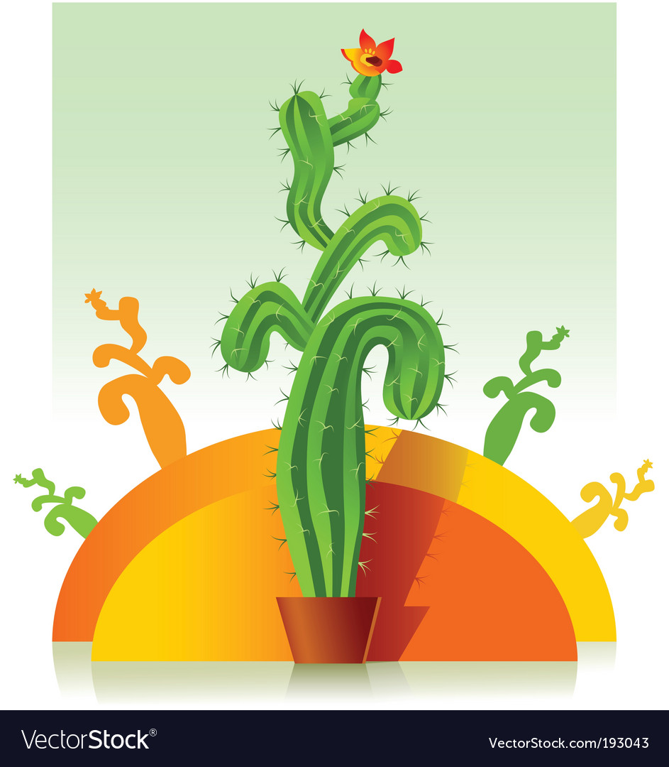 Cactus Royalty Free Vector Image - VectorStock