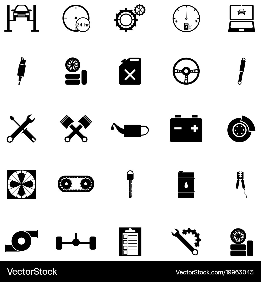 Car service icon set Royalty Free Vector Image