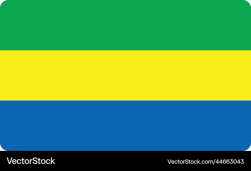 Flag of gabon Royalty Free Vector Image - VectorStock