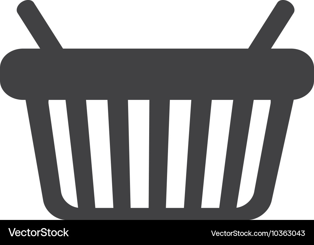 Shopping basket market design Royalty Free Vector Image