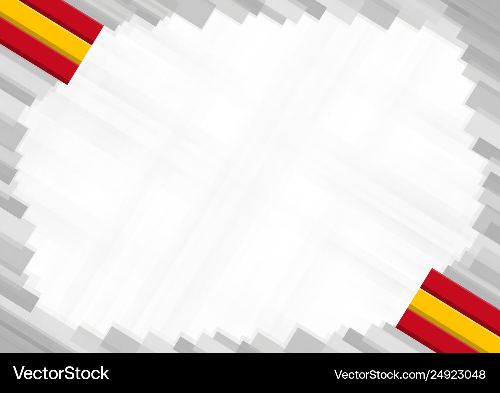 Border made with spain national colors Royalty Free Vector