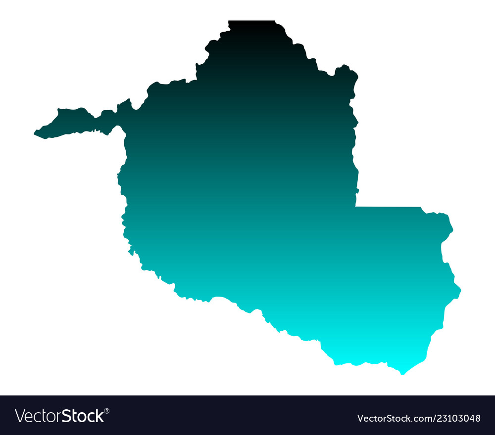 Map of rondonia Royalty Free Vector Image - VectorStock