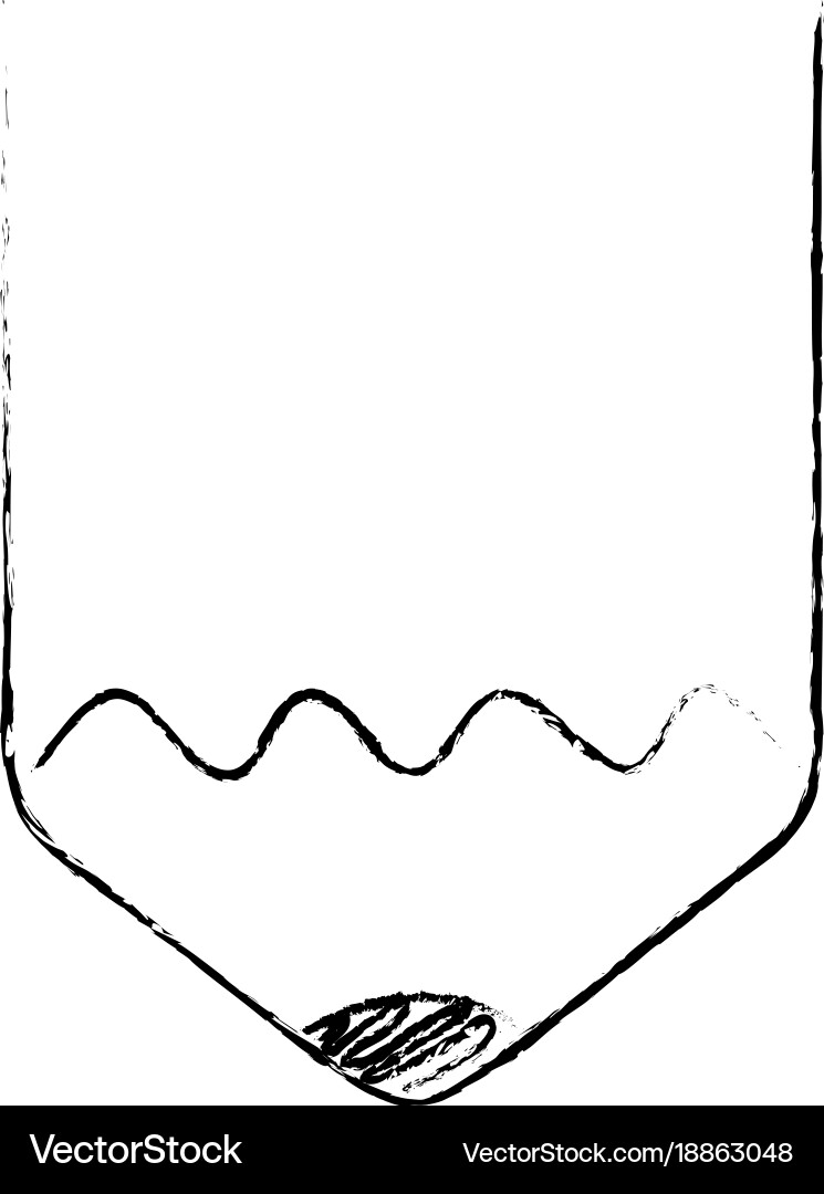 Sketch of a pencil Royalty Free Vector Image - VectorStock