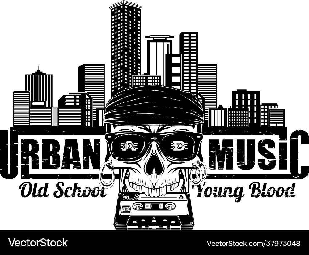 Urban music 2021 0001 Royalty Free Vector Image