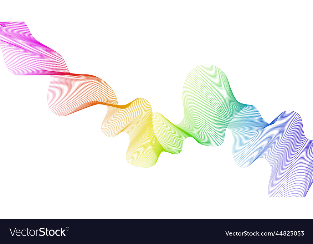 Abstract backdrop with wave gradient lines Vector Image