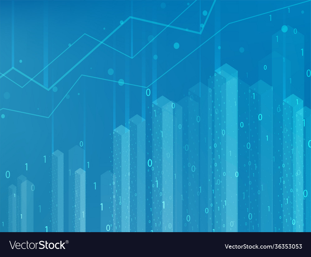 Abstract infographics visualization Royalty Free Vector