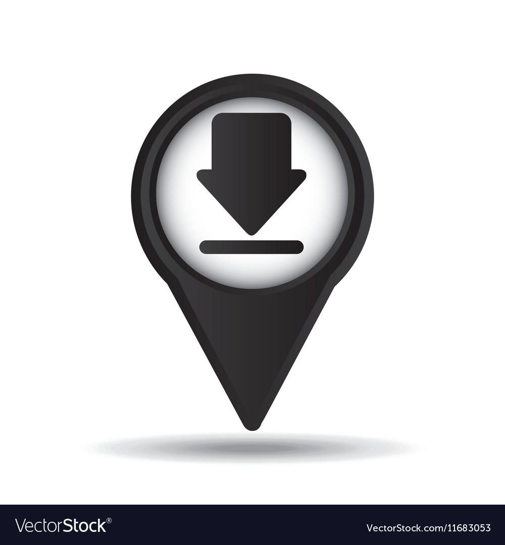 Download map pointer icon Royalty Free Vector Image