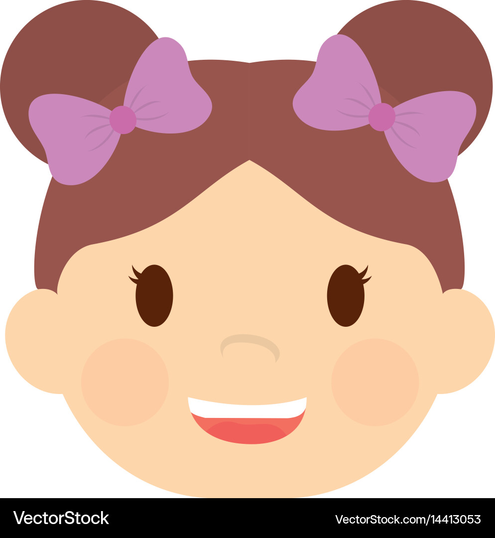 Girl cartoon icon Royalty Free Vector Image - VectorStock
