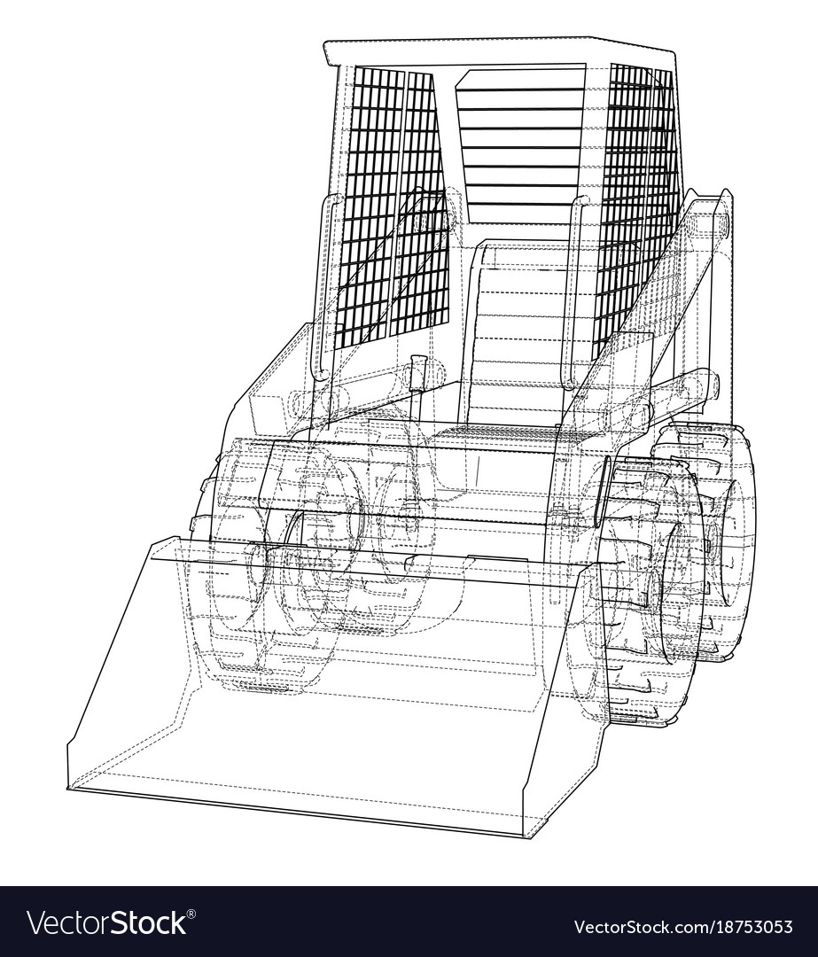 Mini loader Royalty Free Vector Image - VectorStock