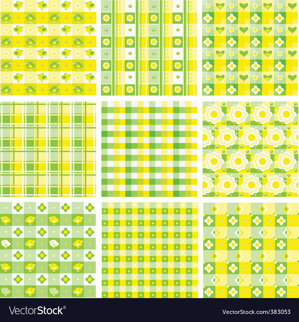 Patchwork patterns Royalty Free Vector Image - VectorStock