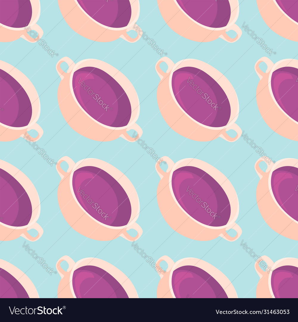 Soup pattern on white background Royalty Free Vector Image