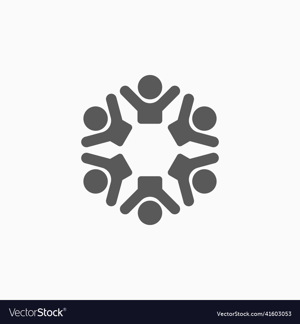 Teamarbeit Icon Lizenzfreies Vektorbild - VectorStock