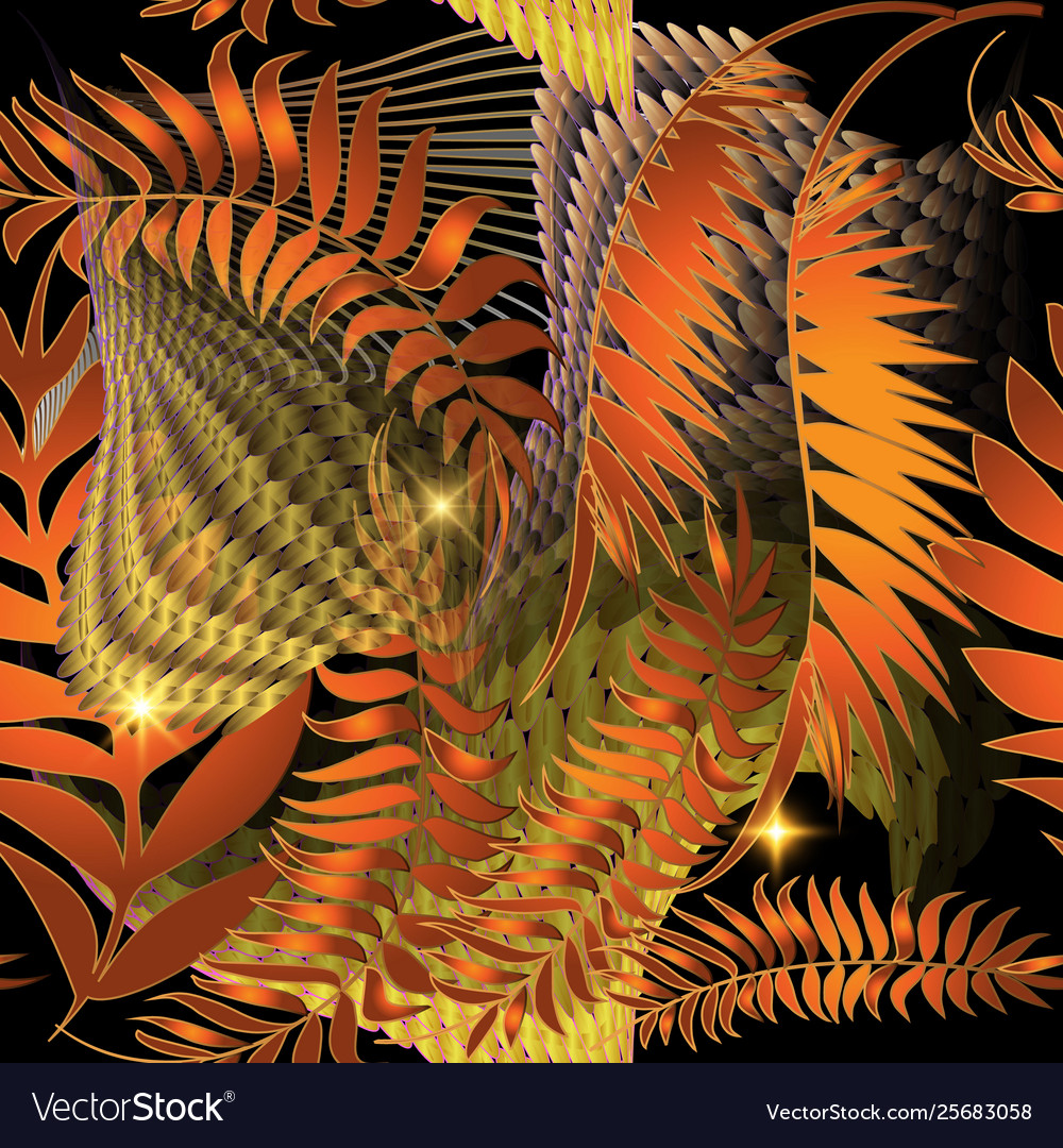 Abstract autumn leaves seamless pattern colorful Vector Image Abstract autumn leaves seamless pattern colorful Vector Image