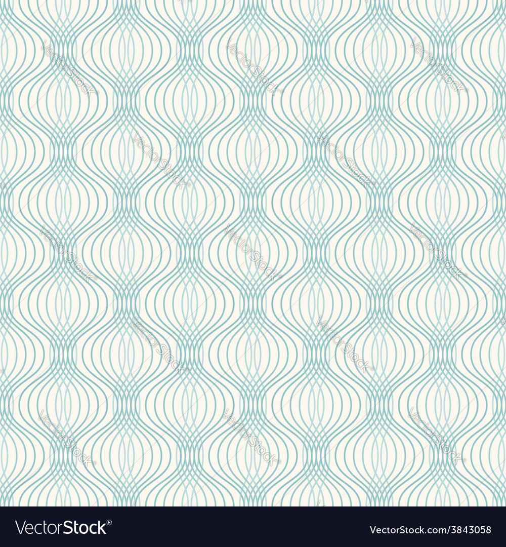 Abstract geometric ogee pattern Royalty Free Vector Image
