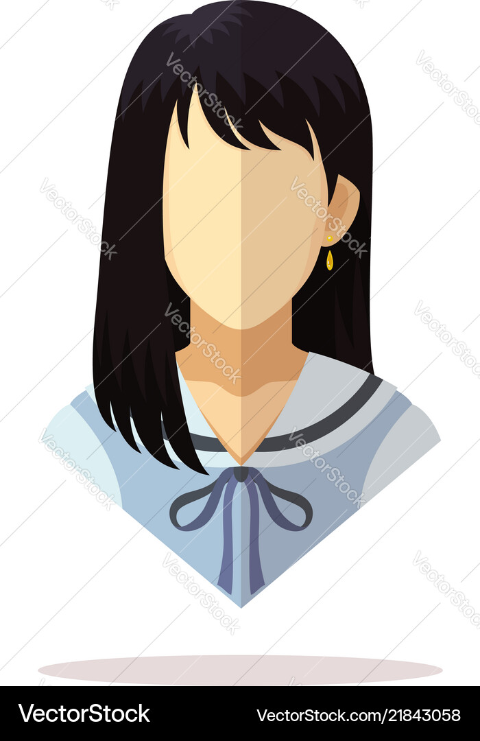 Asian women avatar Royalty Free Vector Image - VectorStock