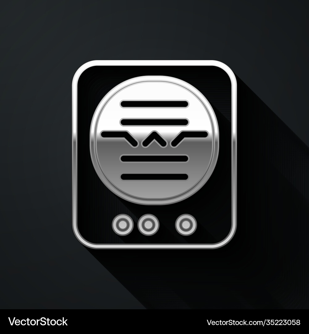 Silver attitude indicator is an instrument used Vector Image