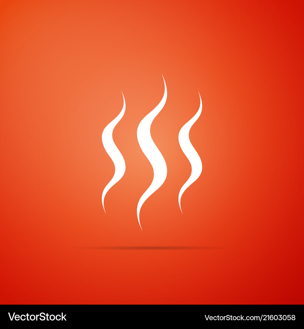 Steam icon isolated on orange background Vector Image