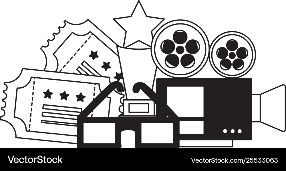 Cinema movie design Royalty Free Vector Image - VectorStock