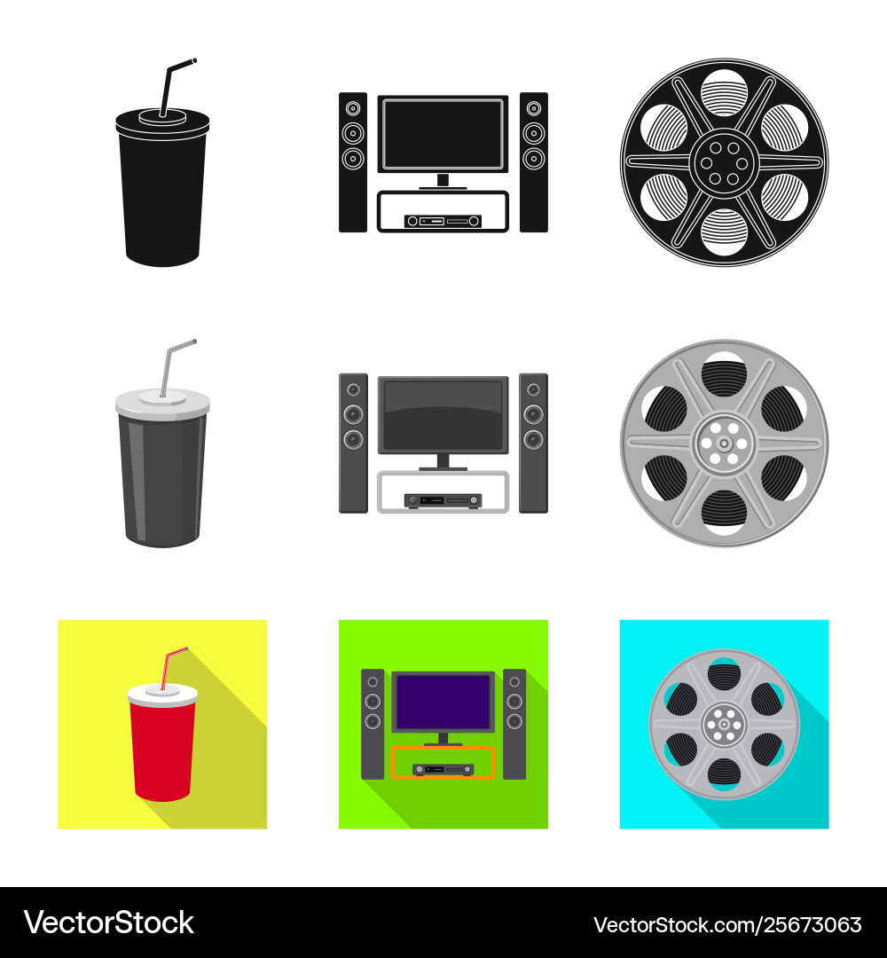 Isolated object television and filming symbol Vector Image