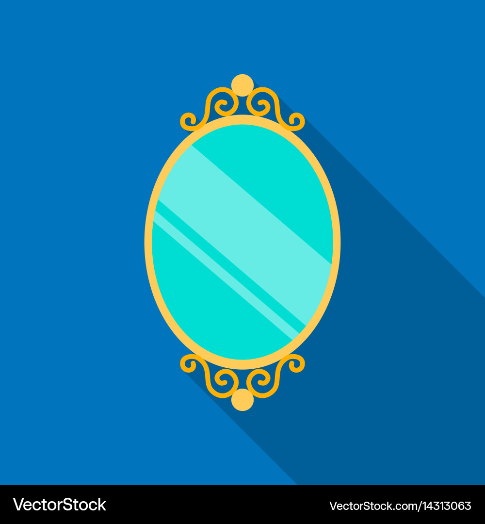 Mirror icon of for web and Royalty Free Vector Image