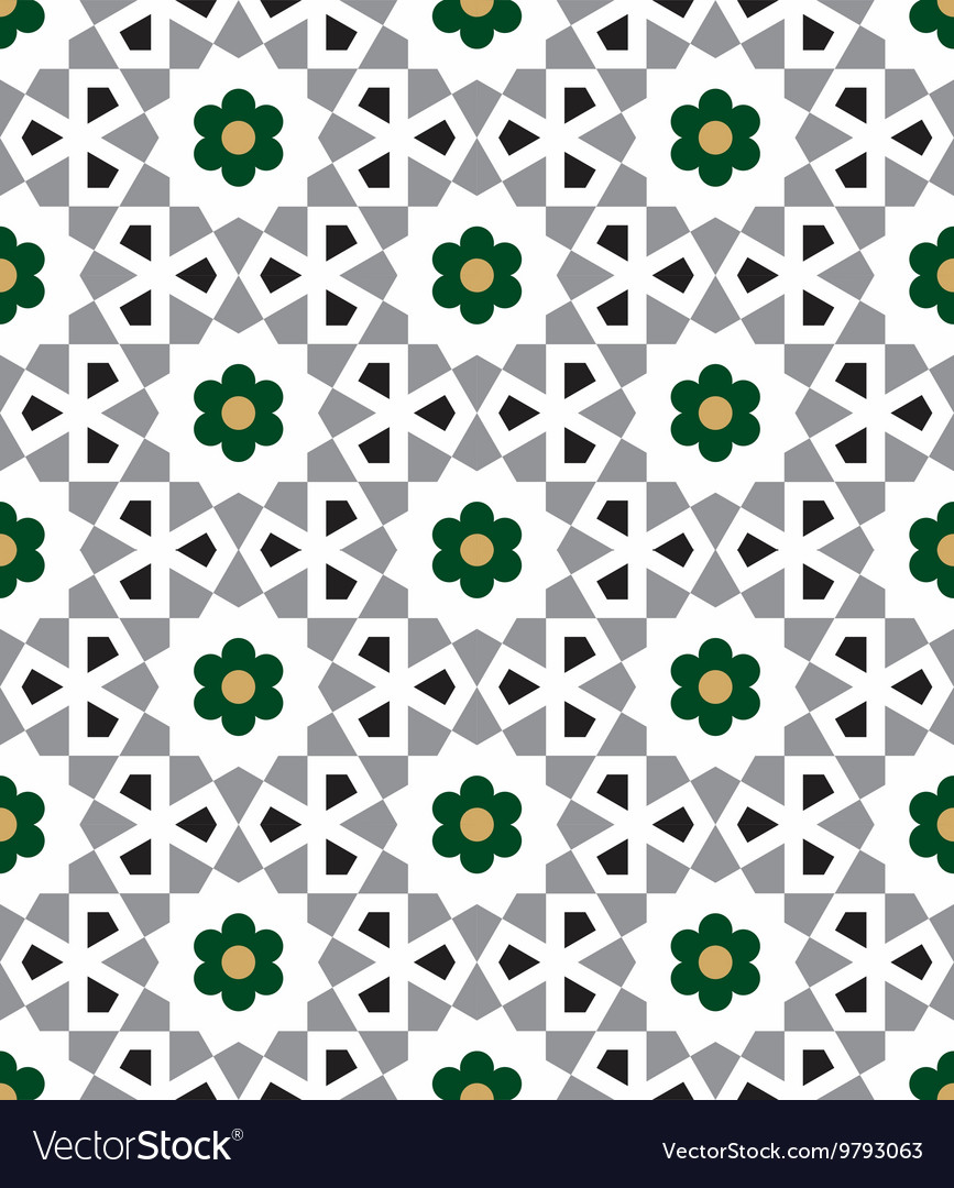 Seamless geometric pattern repeating background Vector Image