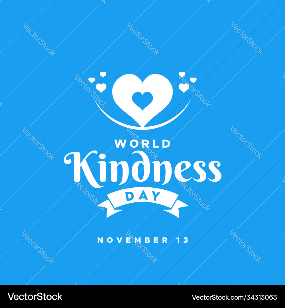 World kindness day design for banner Royalty Free Vector