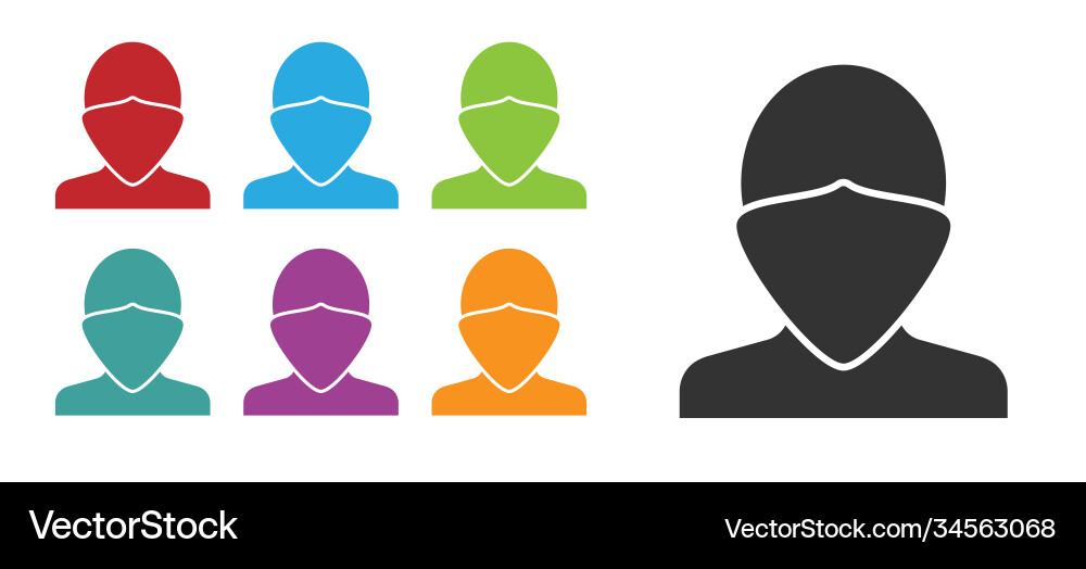 Black vandal icon isolated on white background Vector Image