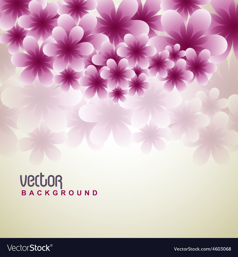 Flower background Royalty Free Vector Image - VectorStock