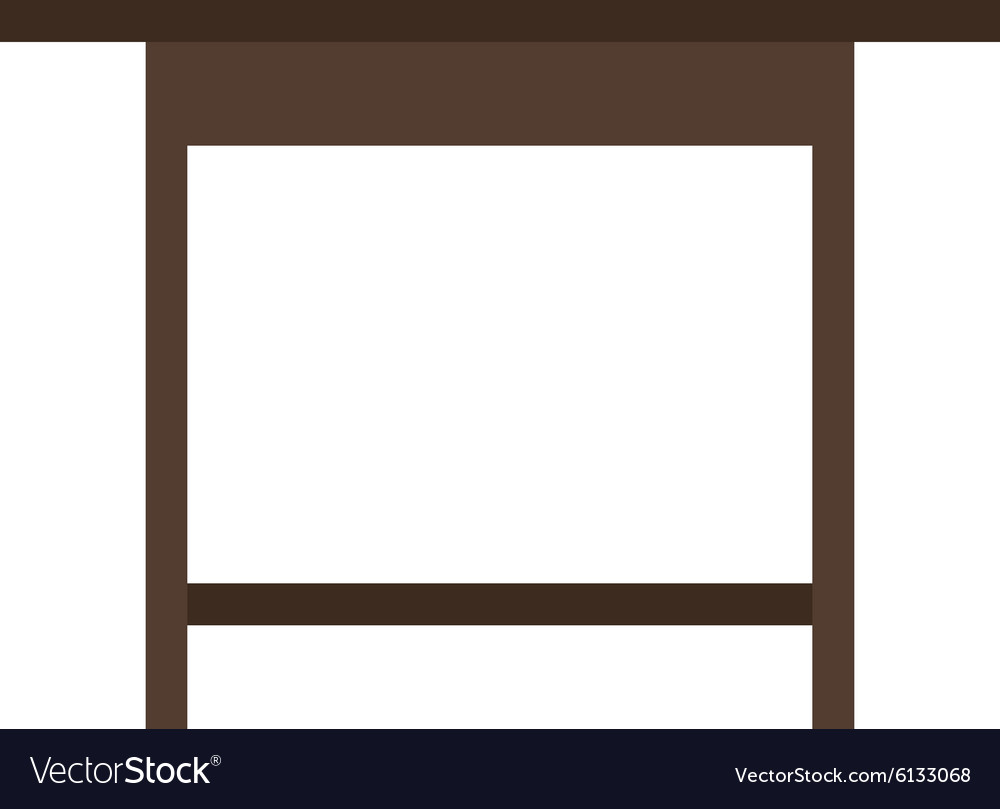Simple desk Royalty Free Vector Image - VectorStock