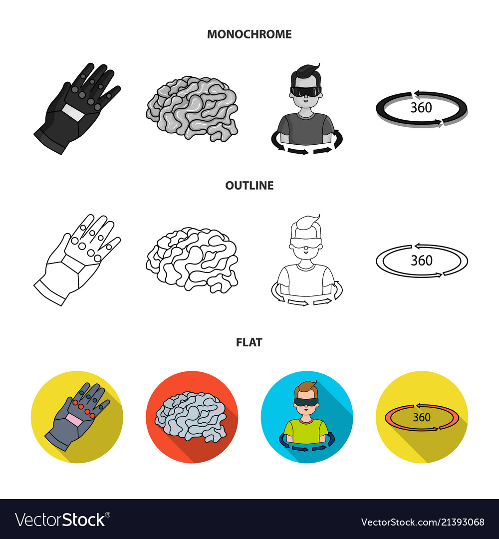 Technology innovation man complemented virtual Vector Image