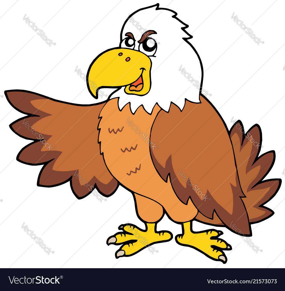 Cartoon eagle Royalty Free Vector Image - VectorStock